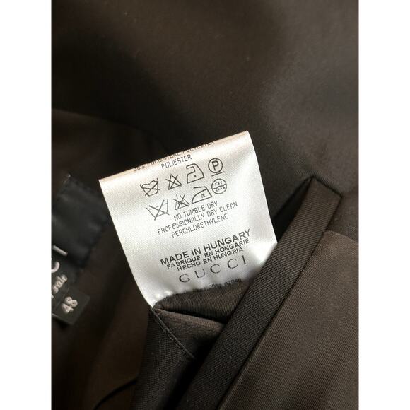 Gucci | Tops | Gucci Employee Uniform Black Blazer Size 48 Mint | Poshmark